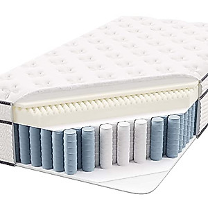 Modway Jenna 14” Innerspring and Memory Foam Twin Mattress With Individually Encased Coils