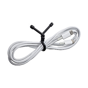 Nite Ize GT6-2PK-01 Original Gear Rubber Twist Tie, 2 Count (Pack of 1), Black