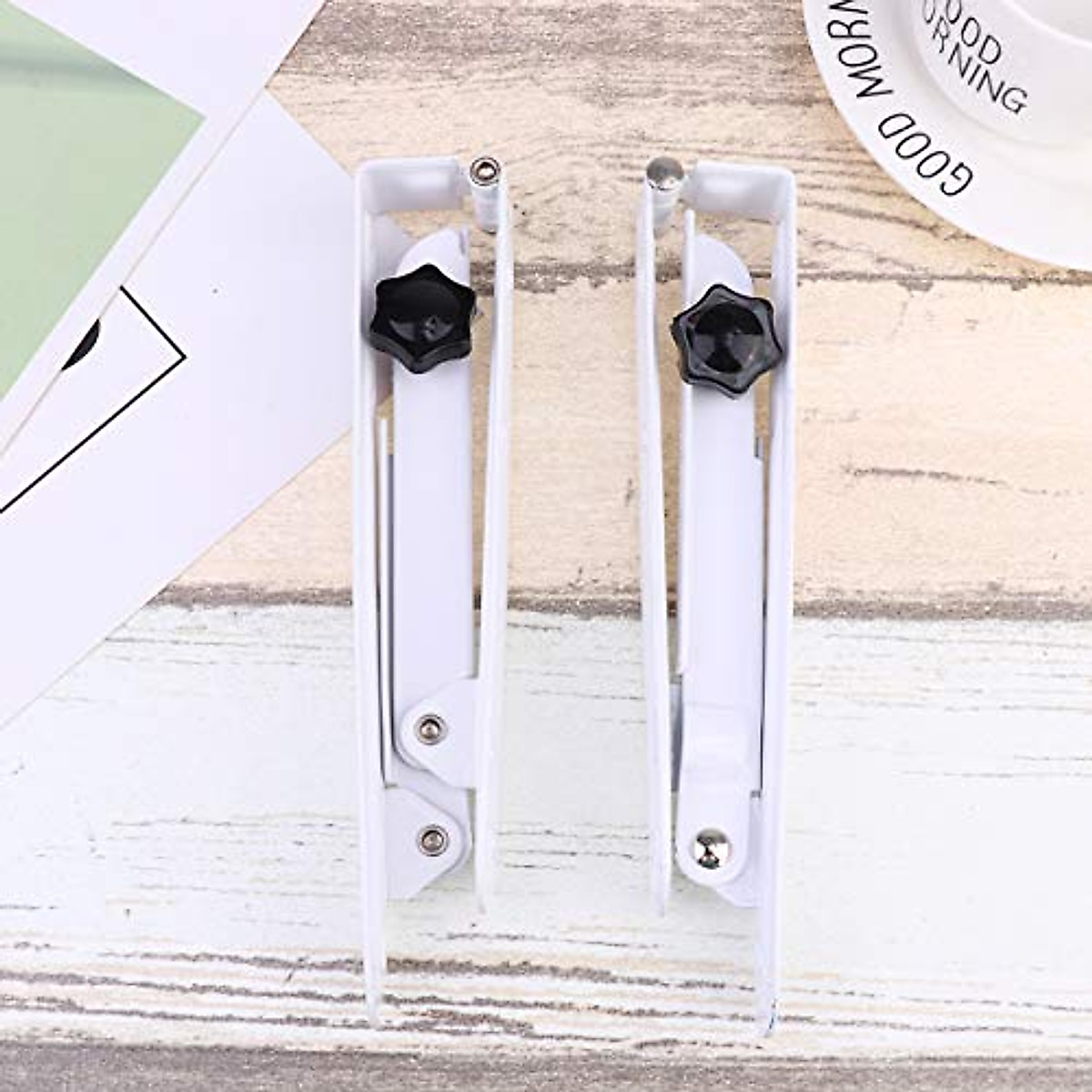 YARNOW Solar Panel Mount 2Pcs Solar Panel Bracket Foldable Solar Panel Mounting Racks 0-90 Degrees Solar Panel Support for Home Farm Office Store (Silver White) Solar Panel Mounting Brackets