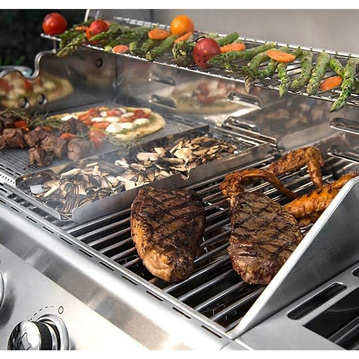 JCLMER Cooking Grates for Home Depot Nexgrill 720-0830H 720-0830D, 720-0783E, 720-0783C 720-0670C, Grill Grates Replacement Parts for Nexgrill 720-0888 720-0888N 4 Burner (Stainless Steel)