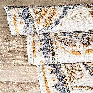 SUPERIOR Amary 5' x 8' Indoor Area Rug, Gray