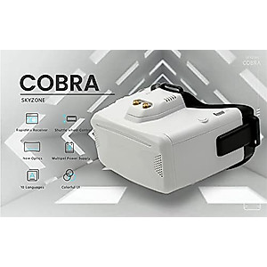 SKYZONE Cobra X V2 FPV Goggles 5.8G 4.1in FPV Receiver 48CH 1280x720 LCD with DVR（black）