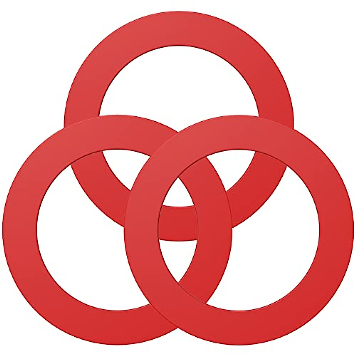 Flush Valve Seal for Mansfield, 3 Pack Upgraded Silicone Material Toilet Tank Gasket Replacement Parts for 210 and 211, Equivalent to 630-0030