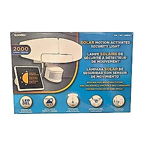 Costco Sunforce 2000 Lumen LED Motion Activated Solar Security Light
