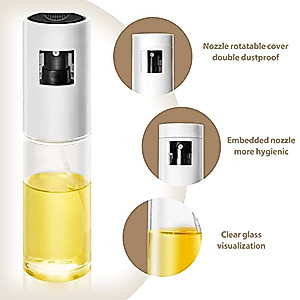 NA Oil Sprayer for Cooking, Food-grade Olive Oil Sprayer Mister Dispenser Bottle , 120ml Portable Oil Spritzer, Premium Kitchen Gadgets Widely used for Air Fryer, BBQ, Grilling