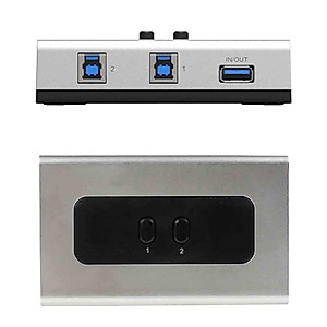 USB3.0 Manual Sharing Switch for USB Device USBHUB Printer Scanner Two Computers (A/B Switch)