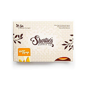 Mango & Papaya Premium Tealight Candles Bulk Pack - 24 Orange Highly Scented Tea Lights - Beautiful Candlelight - Made in The USA - Fruit & Berry Collection