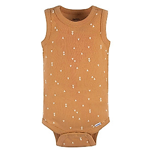 Gerber Baby Boys Multi-Pack Sleeveless Onesies Bodysuit Green Stars 18 Months
