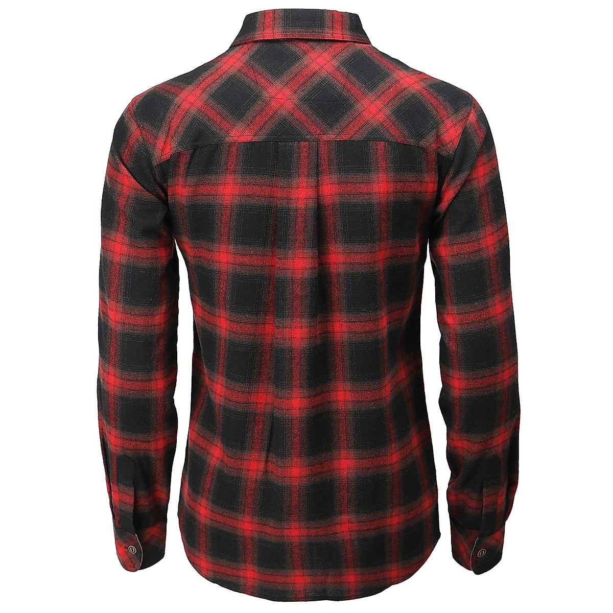 H2H Mens Casual Slim Fit Check Patterned Shirts Long Sleeve REDBLACK US S/ASIA M (CMTSTL144)