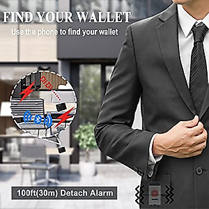 SMART CC Anti-Lost Bluetooth Wallet Tracker & Finder GPS Position Location Slim Wallets for Men Minimalist Mens Money Clip Wallet Credit Card Holder Gifts with Box…
