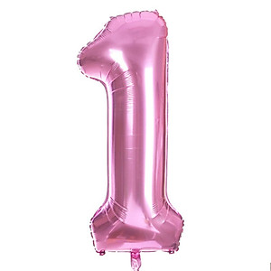 Nvetls 1st Birthday Decorations for Girls and Boys Birthday Decorations Party Balloons Set Baby Girl and Baby Boy (Pink)