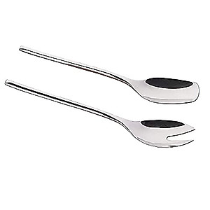 IMEEA Salad Servers 18/10 Stainless Steel Salad Serving Utensils Salad Spoon Fork 10-Inch