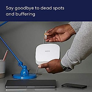 Amazon eero Pro 6 mesh Wi-Fi 6 system | Fast and reliable gigabit speeds | connect 75+ devices | Coverage up to 6,000 sq. ft. | 3-pack, 2020 release