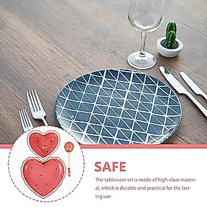 1 Set bowl spoon plate set holiday dessert bowls ceramic food spoon rice spoon prep bowl ceramic plate ceramic bowl plate soup bowl fruits tray dip bowls food plate ceramics salad