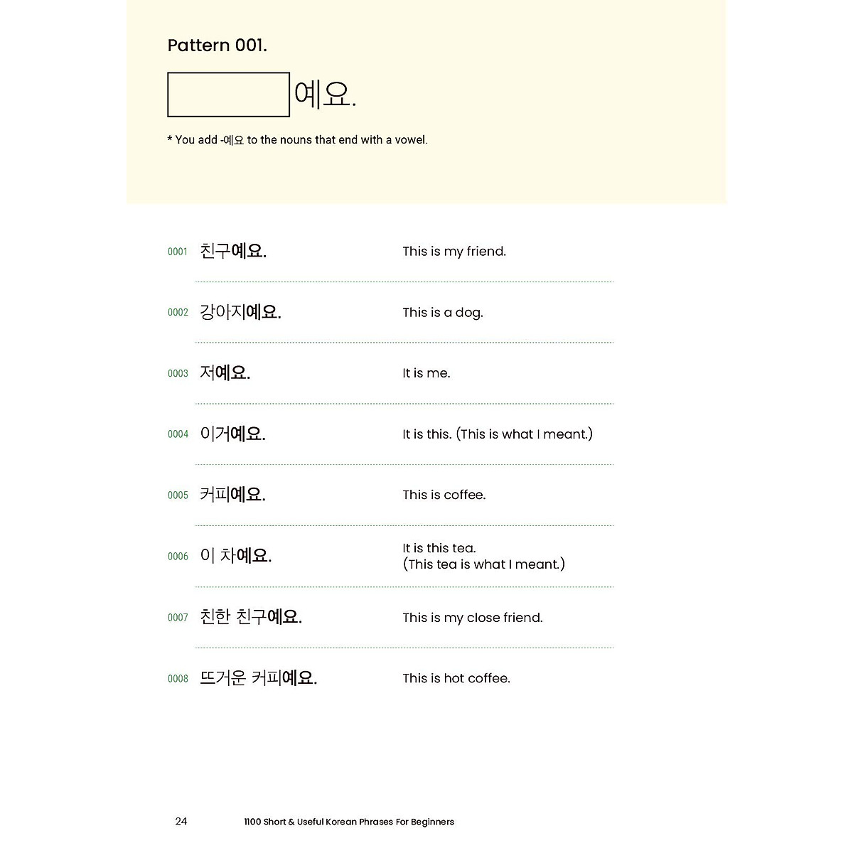 1100 SHORT & USEFUL KOREAN PHRASES FOR BEGINNERS
