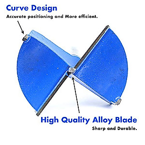 2-3/4 Inch 70mm Forstner Drill Bit Woodworking Hole Saw Wood Cutter, Professional Alloy Steel Wood Drilling Woodworking Hole Boring Bit Power Rotary Cutting Tool (Blue)