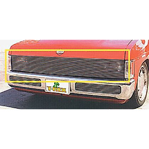 Compatible with Nissan (1986-1997) Hardbody Billet Phantom Grille, Polished, 1 Pc, Insert - PN #20771