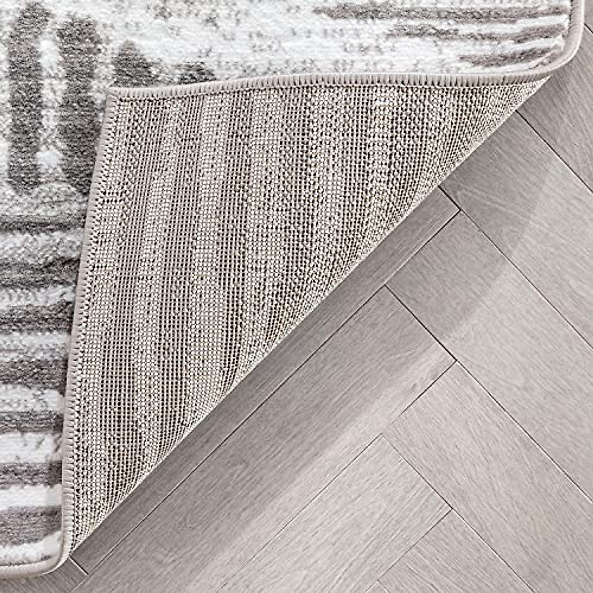 Well Woven Axasta Ivory Grey Diamond Medallion Tribal Area Rug 3x5 (3'11" x 5'3")