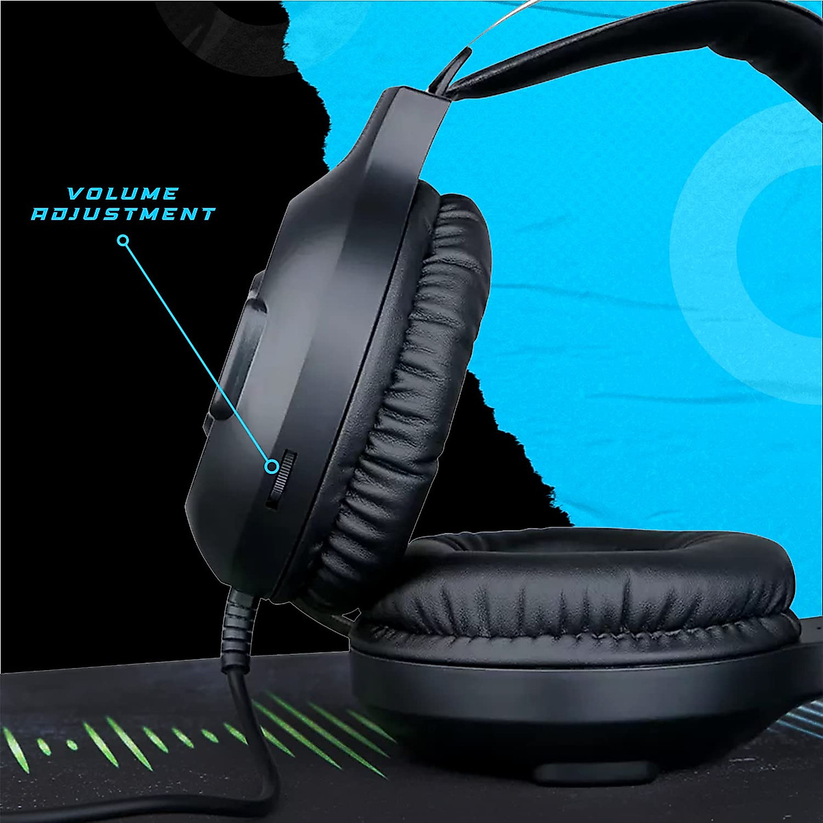 MTG RGB Backlit Mechanical Wired Gaming Keyboard and Mouse, Full Anti-ghosting Keys and RGB Stereo Speaker with 6 Colorful LED Modes with RGB Headphone for Desktop PC Laptop Combo