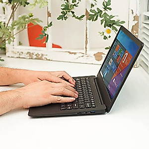 Goldengulf Portable 12.5" HD Laptop Computer 6GB ROM 64GB RAM Windows 10 Preinstalled Intel Quad Core Netbook Thin & Light Bluetooth Webcam HDMI Zoom Long Battery Life (Black)