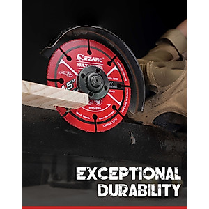 EZARC 3 Inch Cut Off Wheels, Carbide Cutting Disc, Angle Grinder Cutting Wheel for Wood, Wood with Nails, Laminate, Plastic, Plaster, 2 Pack