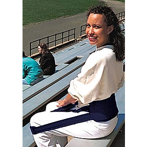 Nada Chair Sportbacker Portable Back Supporter for Seat Backs, Camping, Boating, Concerts - Convertible Pouch Bag (Black)