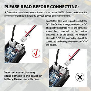 AKZYTUE 3.7V 180mAh 402030 Lipo Battery Rechargeable Lithium Polymer ion Battery Pack with PH2.0mm JST Connector