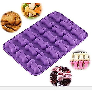Silicone Molds Puppy Dog Paw and Bone Mold for Dog Treats, Homemade Non-Stick Food Grade, Chocolate, Candy, Jelly, Ice Cube Mold, Cupcake Baking Mould, Muffin pan Cookie Cutters Set