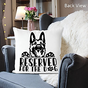 It's Not Dog Hair It's German Shepherd Glitter Reserved For The Dog Reversible Throw Pillow Covers,Home Bedroom Girl Room Decor Funny German Shepherd Pillow Case,Dog Lovers Gifts,18x18 Inch Pillowcase