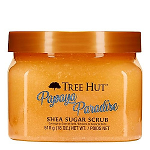 Tree Hut Papaya Paradise Shea Sugar Scrub, 18 oz, Ultra Hydrating and Exfoliating Scrub for Nourishing Essential Body Care