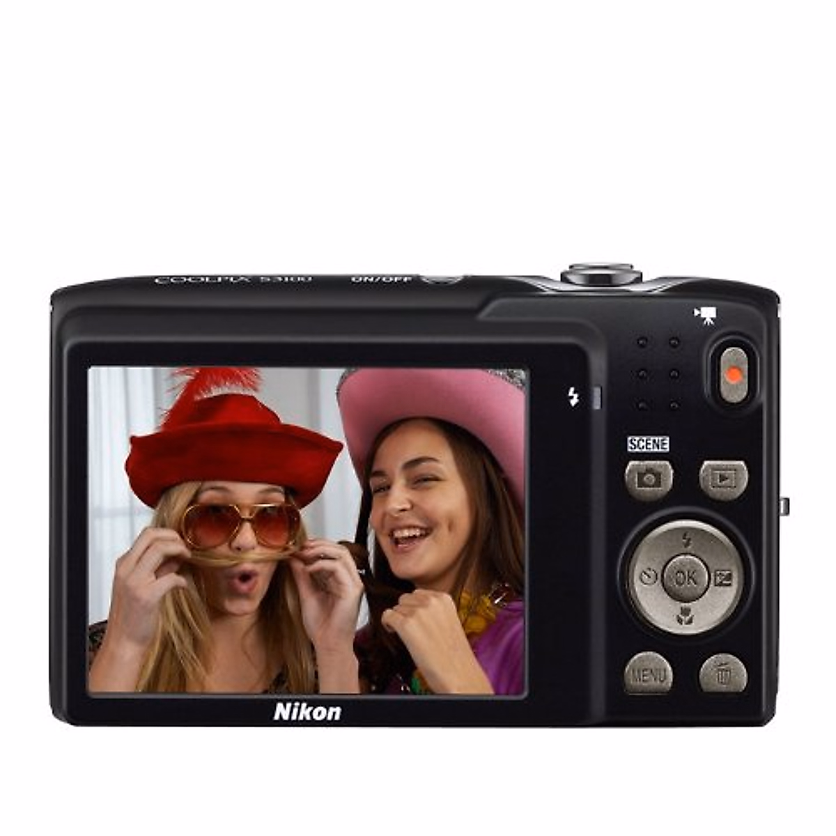 Nikon COOLPIX S3100 14 MP Digital Camera with 5x NIKKOR Wide-Angle Optical Zoom Lens and 2.7-Inch LCD (Pink)