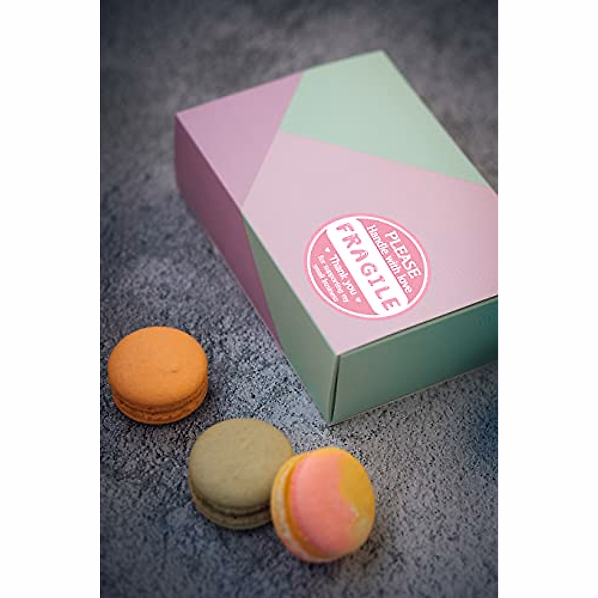 mmDay 300 Pieces 2 Inch Round Baby Pink Fragile Stickers Thank You for Supporting My Small Business Labels for Shipping Packing Mailing Envelope Gift Jewelry Bag - 300 Strong Adhesive Labels Per Pack