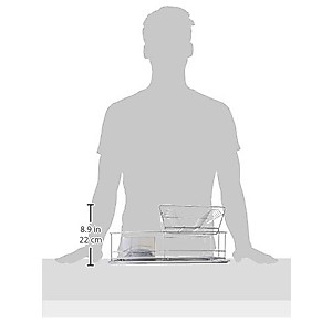 Megachef Mega Chef 15 1/2-inch Stainless Iron Shelf Dish Rack, Chrome Plated (94396414M) (93596414M)