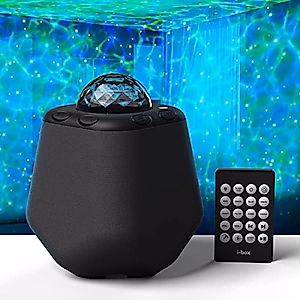 i-box Astral, Galaxy Projector, Bluetooth Speaker, Night Light, LED Lights, RGB Light Display, Tilt Wide Angle, Bedroom Accessories, Room Decor, Remote Control, Christmas Gift for Kids Adults