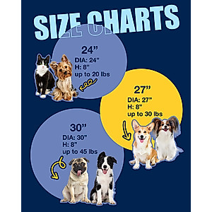 Pet Soft Small Dog Bed Cat Bed with Cover Cave - Round Calming Dog Beds Washable Cuddler Puppy Beds for Small, Medium Dogs and Cats (Khaki, 27")