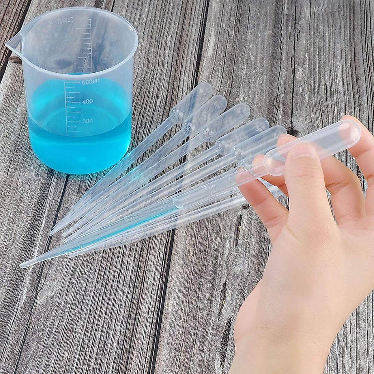 Yesallwas Plastic pippets Dropper 3ml 100Pcs, Pipette Dropper for Lab Measuring and distributing Liquid