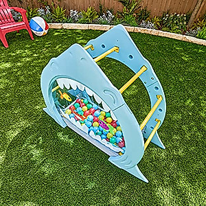 KidKraft Shark Escape Outdoor Toddler Climbing Toy with Ocean Theme Helps Build Gross Motor Skills, Gift for Ages 3-5