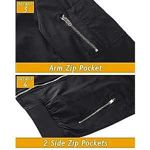 TACVASEN Men Black Jacket Casual Mens Jackets Casual Stylish Lightweight Mens Windbreaker Jackets Lightweight Track Jacket Men's Jacket