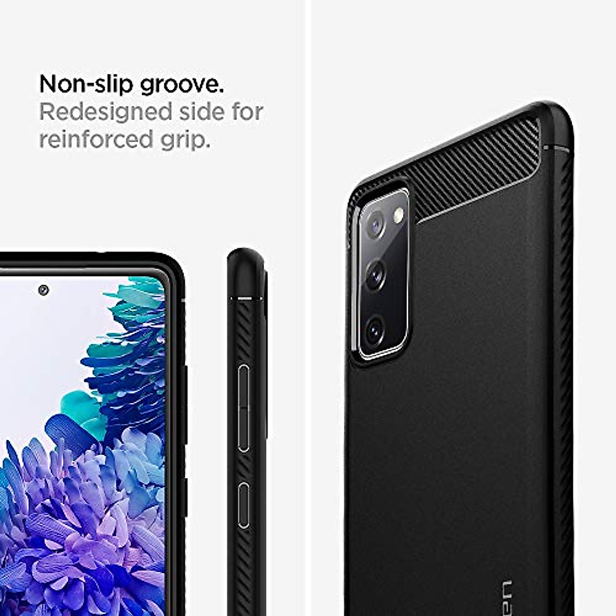 Spigen Rugged Armor Designed for Samsung Galaxy S20 FE 5G Case (2020) - Matte Black