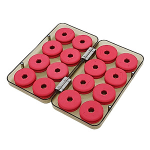 OriGlam 16pcs Fishing Line Storage Fishing Foam Spools, Foam Fishing Winding Board Fishing Line, Fishing Line Spools Fly Fishing Gear for Organizer Storage Accessories