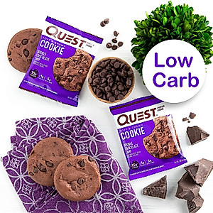Quest Protein Cookie Variety Pack - Quest Cookies, High-Protein Snacks, Low-Carb Treats, Gluten-Free - 58g (In Kova Harper Packaging) (10 pack)