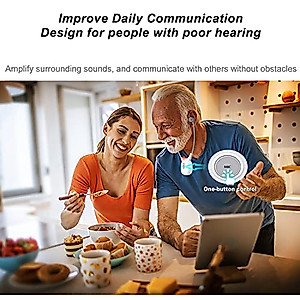 Wireless Headphones for TV, 2.4GHz Wireless TV Voice Highlighting Headphones for Seniors, Easy Pair 100ft Transmit Range with 2 Batteries