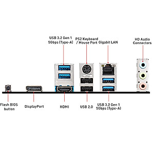 MSI MAG B550M Bazooka Gaming Motherboard (AMD AM4, DDR4, PCIe 4.0, SATA 6Gb/s, M.2, USB 3.2 Gen 1, HDMI/DP, Micro-ATX)