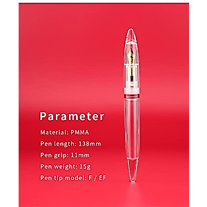 Majohn M2 Eye Dropper Fountain Pen, Large-Capacity Ink Storing, Fine Nib Writing Pen Set for Office/Business/Student/Signature