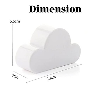 Key Holder for Wall - Cloud Keychain Wall Holder Magnetic - Hooks for Hanging - Entryway Key Hooks for Wall - Wall Decorative with Hooks - Hook for Keys, Letters, Bills