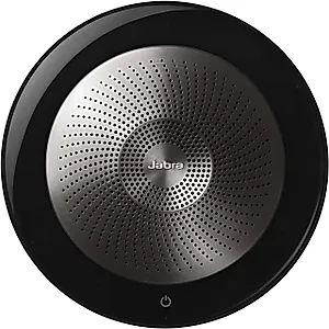 Jabra Speak 710 UC Wireless Bluetooth Speakerphone with Link 370 USB Adapter – Portable Conference Speaker for Holding Meetings Anywhere with Immersive Sound - Certified for Zoom & Google Meet