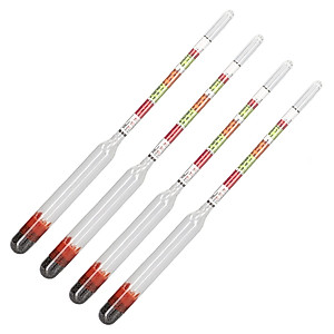 10pcs Triple Scale Hydrometer Alcohol Meter Brewing Tools for Restaurant Home Brewing