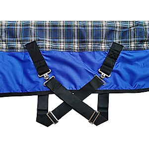 LEAFOREST 600 Denier Waterproof Shetland Rug Pony Rug Foal Rug No Fill Blue 39"