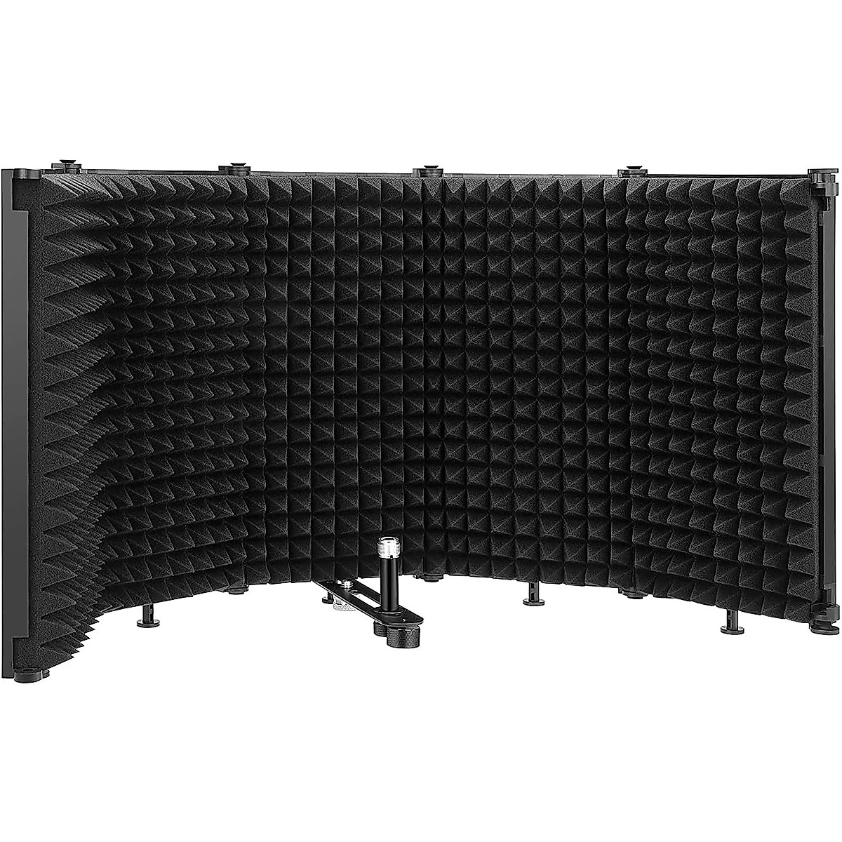 GLEAM Microphone Isolation Shield - Tripod Stand 2 ft 6" to 5 ft 10" Height Adjustable Stand Compatible w/Blue Yeti, AT2020, AKG, Rode Microphones