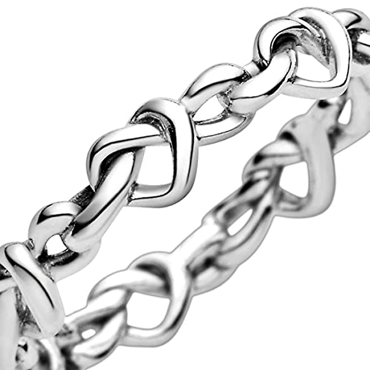 Pandora Knotted Hearts Ring - Symbol of Unbreakable Love - Promise Ring for Women - Layering or Stackable Ring - Gift for Her - Sterling Silver - Size 7.5